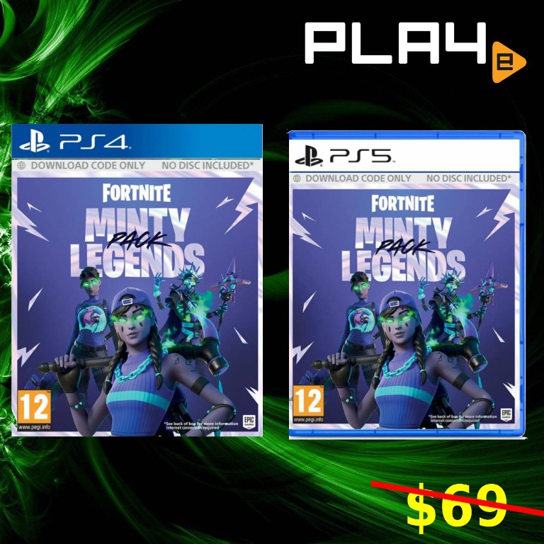 Fortnite Minty Legends Pack (EU) Brand New (PS4/ PS5/ Nintendo Switch ...