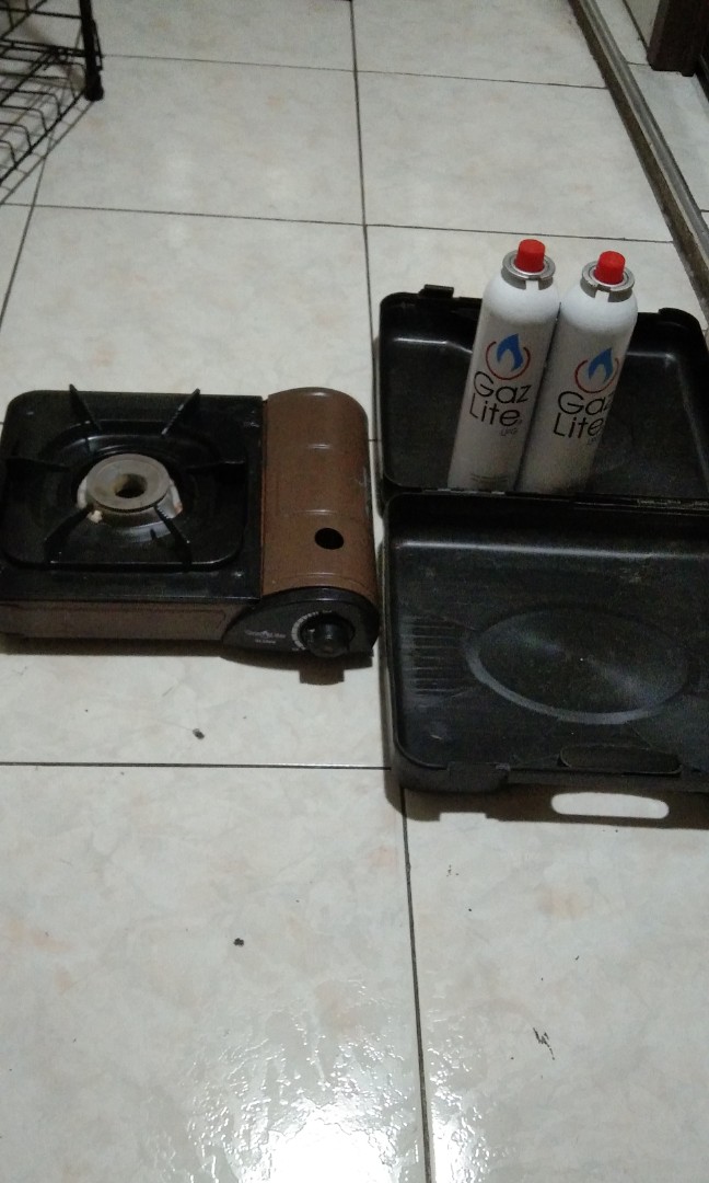 Gaslite Stove plus 2 Empty Cannisters, TV & Home Appliances, Other Home ...
