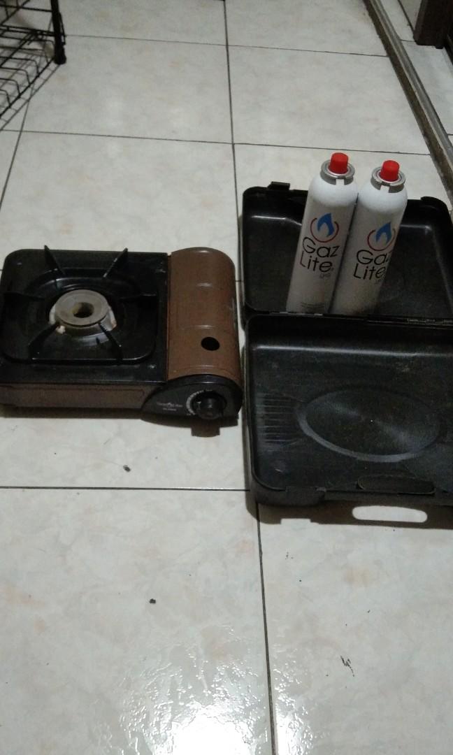 Gaslite Stove plus 2 Empty Cannisters, TV & Home Appliances, Other Home ...