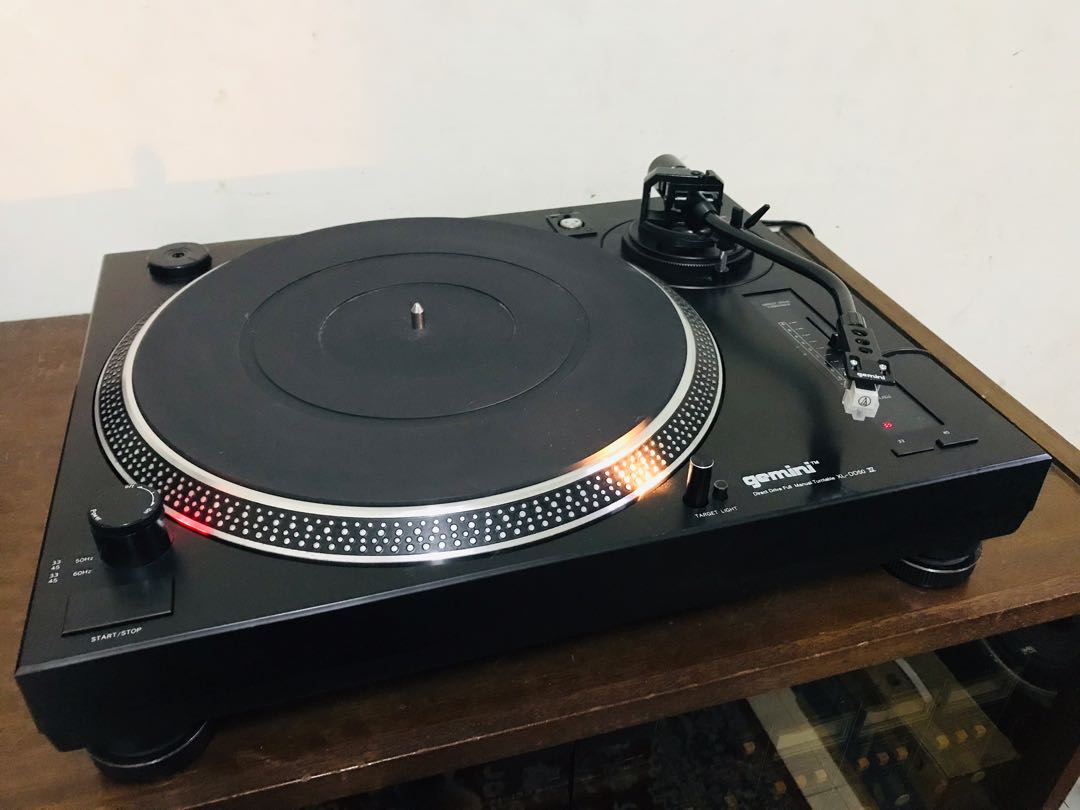 Gemini XL-DD50 IV Turntable Vinyl LP Piring Hitam Record player, Audio ...