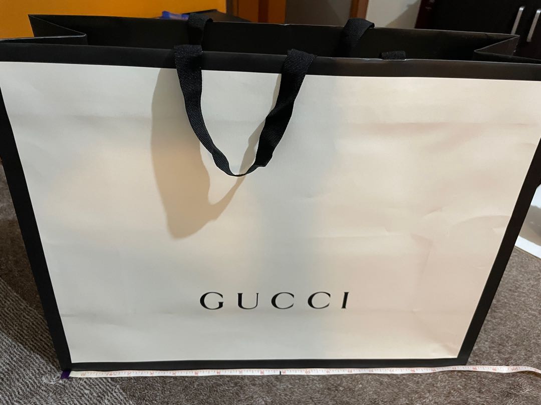 Gucci Paper bag, Luxury, Bags & Wallets on Carousell