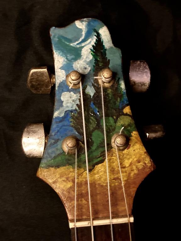 Hand Painted Ukulele - Van Gogh - The Starry Night - Samick UK50 ...
