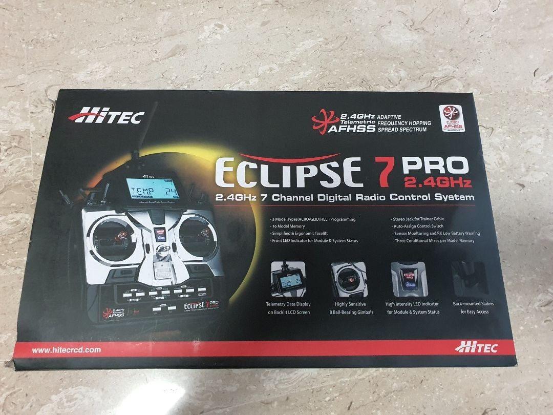 Hitec Eclipse 7 Pro 2.4Ghz RC Control System, Hobbies & Toys, Toys ...