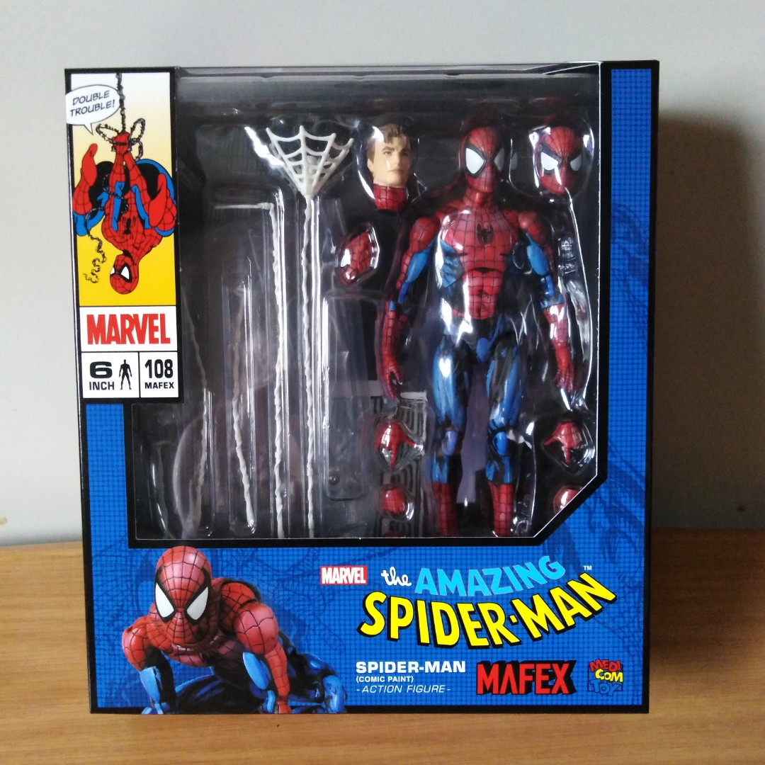 MAFEX No. 108 : Mafex Spider-Man(Comic Paint), Hobbies & Toys, Toys ...