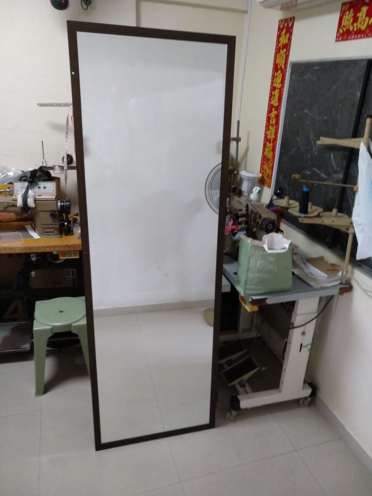 Mirror 2’ x 6’ ( Non Distorted ) 6x2尺 高镜 （ 形像不变形 ）, Furniture & Home ...
