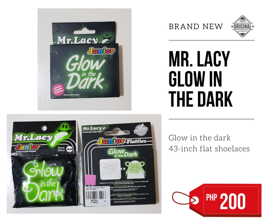 Mr. Lacy Glow in the Dark Shoelaces, Men's Fashion, Footwear, Shoe ...