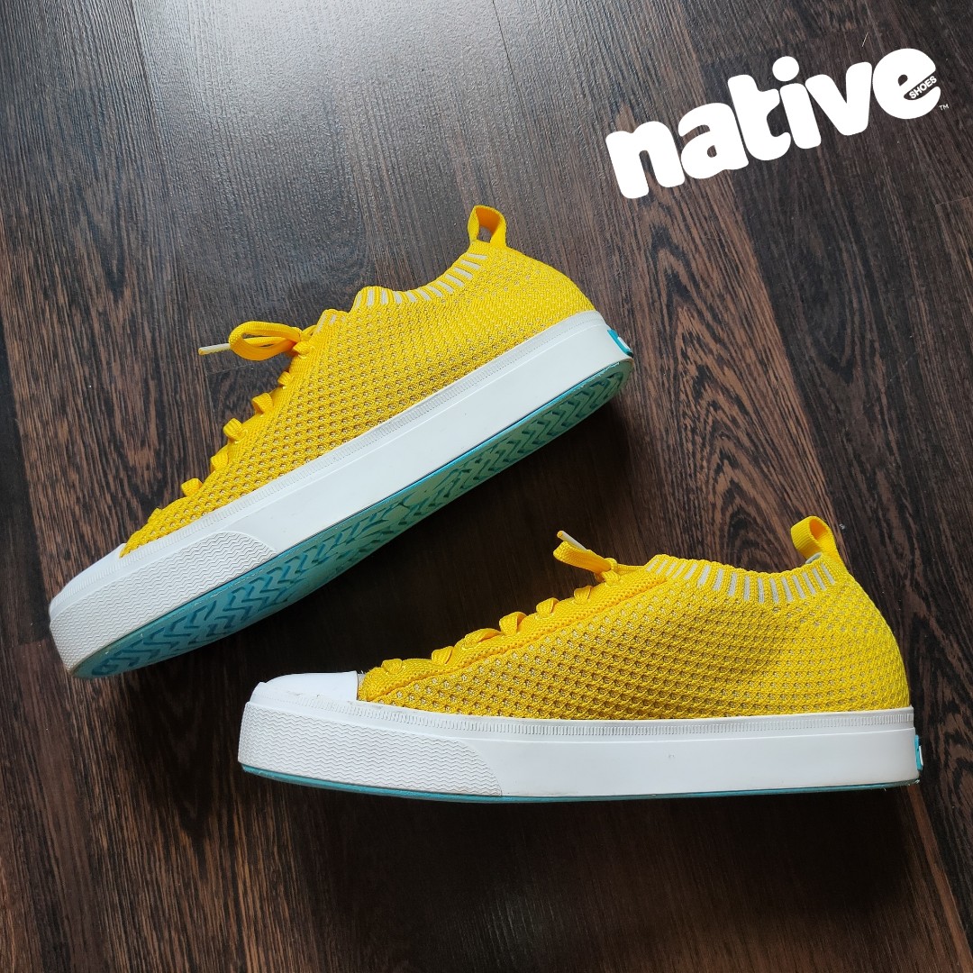 NATIVE JEFFERSON 2.0 Liteknit Soft Top Yellow/White, Men's Fashion ...