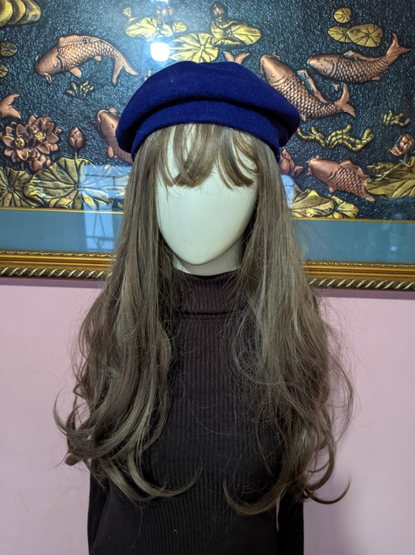 Navy blue korean hat, Men's Fashion, Watches & Accessories, Caps & Hats ...