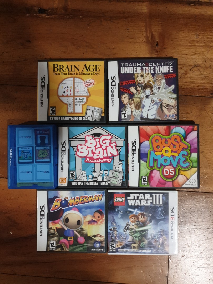 Nintendo 3DS and DS Game disc cards with free case holder, Video Gaming ...