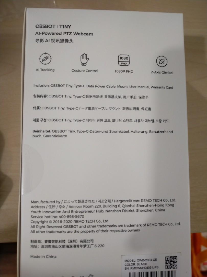 Osbot Tiny AI-power PTZ, Photography, Cameras on Carousell