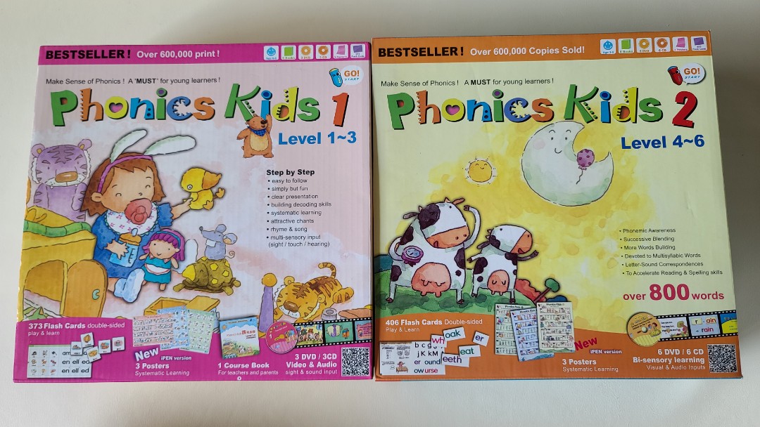 Phonics Kids Set 1 & Set2, 興趣及遊戲, 書本 & 文具, 小朋友書 - Carousell