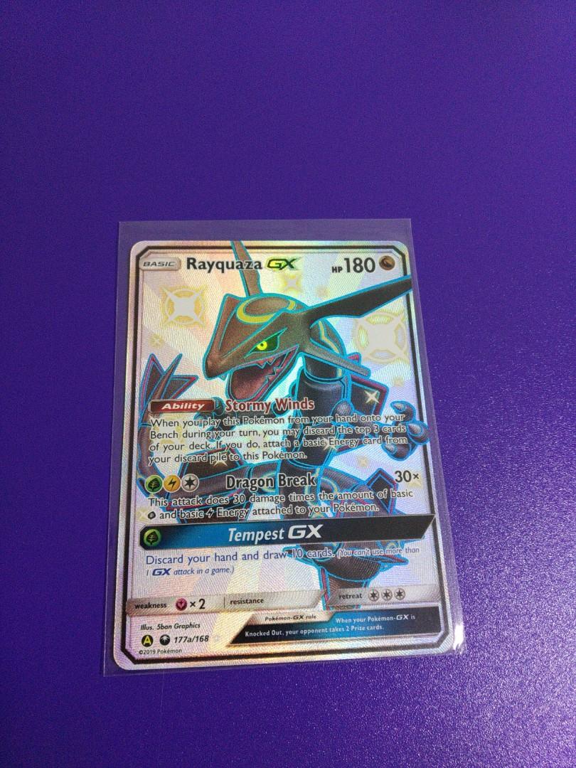Pokemon TCG Rayquaza GX Shiny Promo, Hobbies & Toys, Toys & Games on ...
