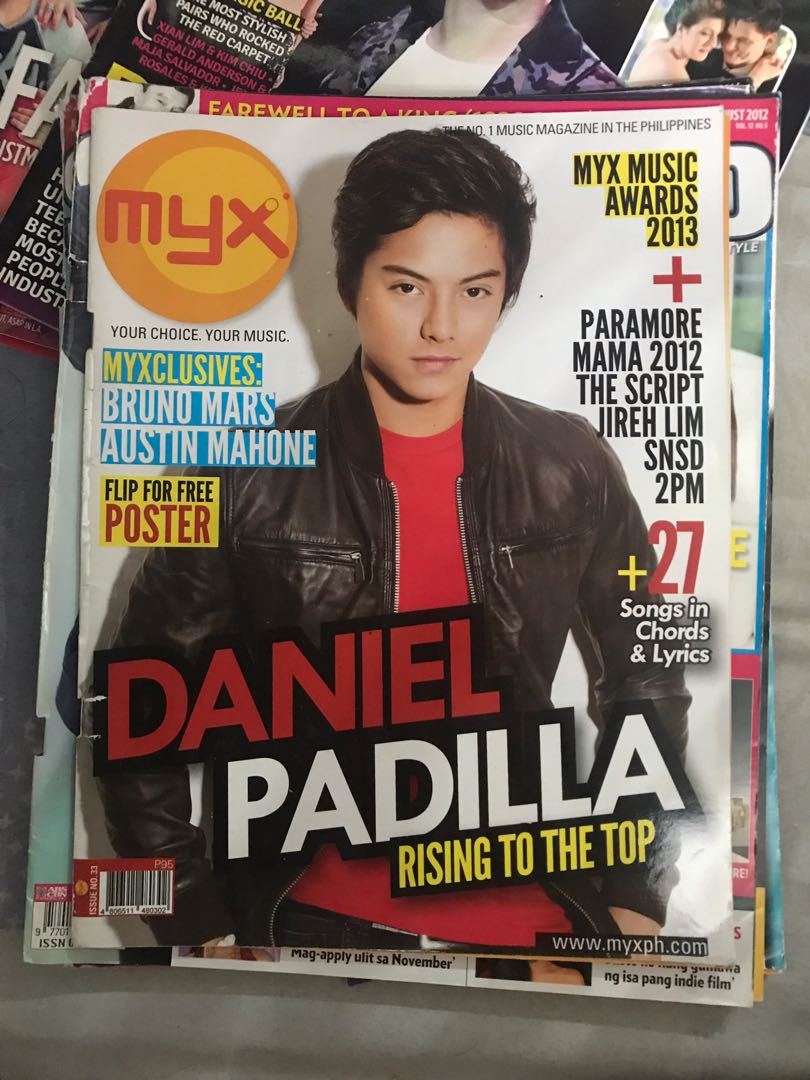 RARE Daniel Padilla Myx Music Magazine Issue no. 33, Hobbies & Toys ...