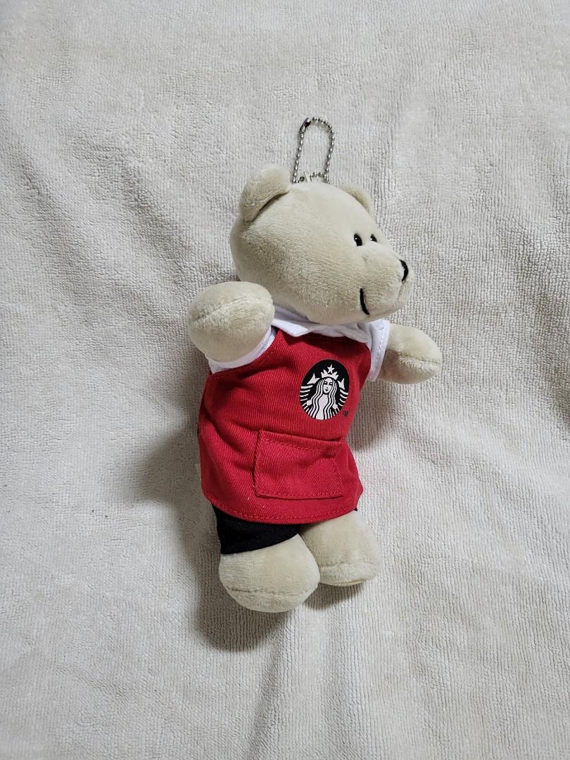 Rare Starbucks Red Apron Bearista Bear Plush Soft Toy Bag Charm / Hanger, Hobbies & Toys ...