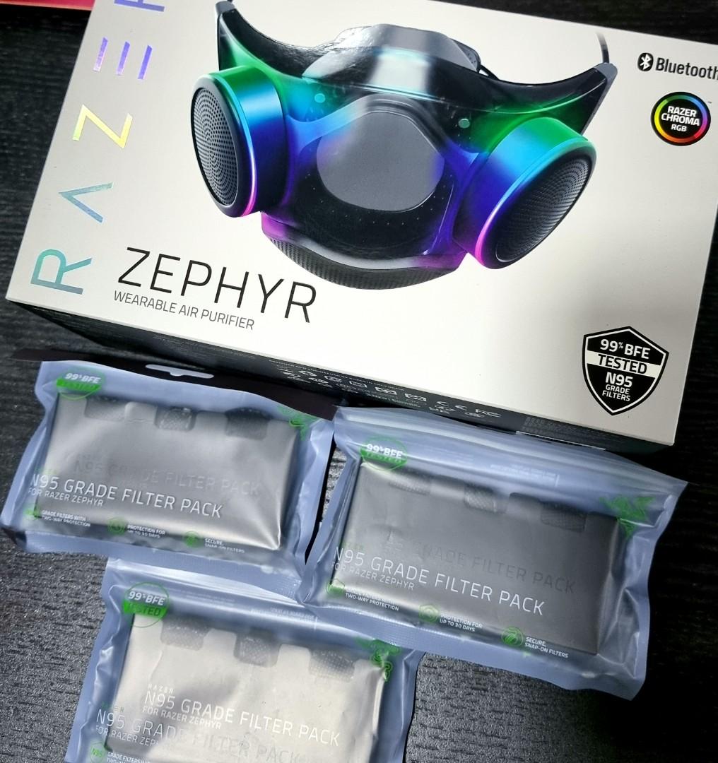 Razer Zephyr Starter Pack, Health & Nutrition, Face Masks & Face ...
