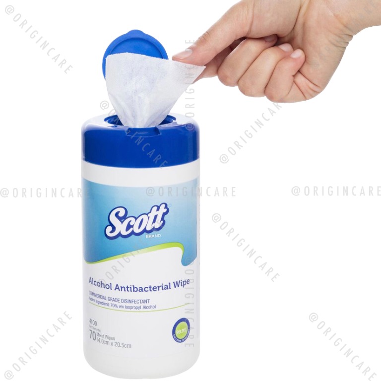 Scott Alcohol Anti-bacterial Wipes/Wipers [TWIN SET], Everything Else ...