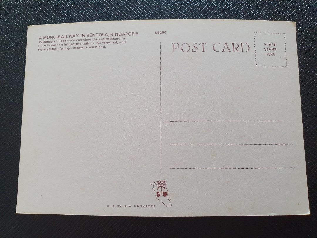 Sentosa Monorail - Vintage Singapore Postcard, Hobbies & Toys ...