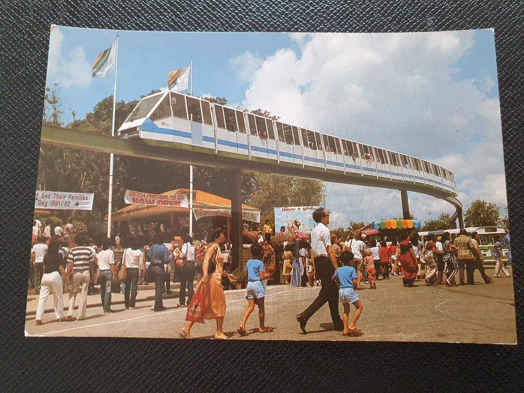 Sentosa Monorail - Vintage Singapore Postcard, Hobbies & Toys ...
