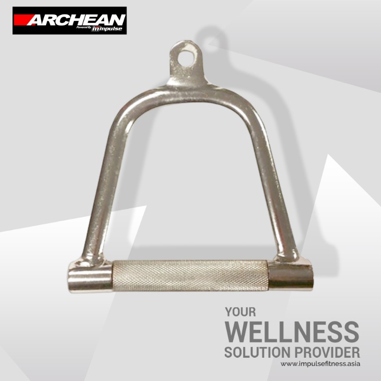 SINGLE CURL D HANDLE GYM CABLE ATTACHMENT, Sports Equipment, Exercise ...