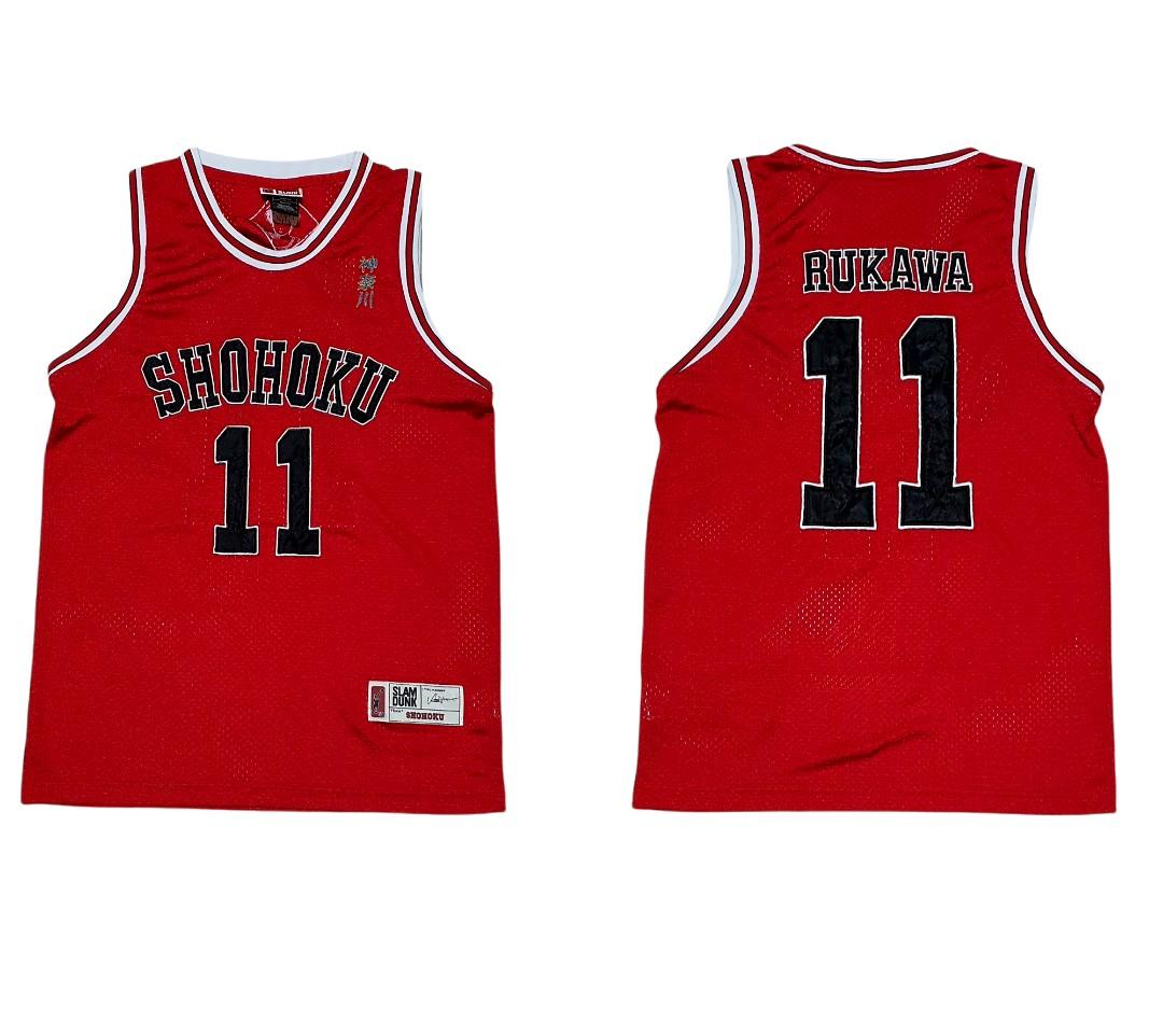 Slam Dunk Shohoku Rukawa Jersey, Men's Fashion, Activewear on Carousell