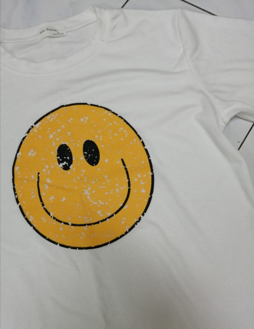 Smiley face top, Women's Fashion, Tops, Blouses on Carousell