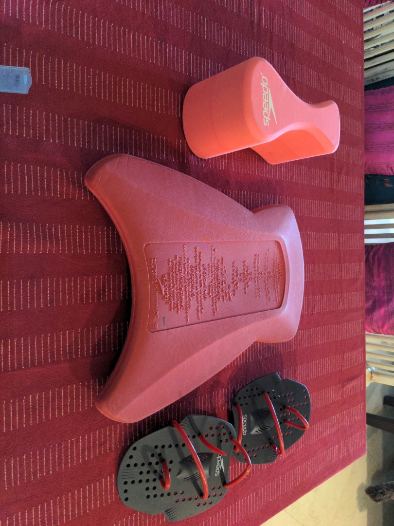 Speedo kick board, pull buoy and hand paddles, Sports Equipment, Other ...