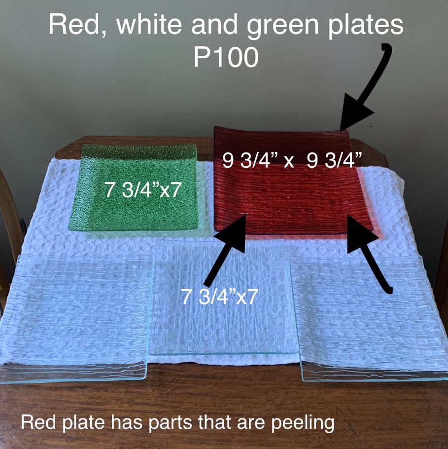 Square plates - set of 5, Furniture & Home Living, Kitchenware ...