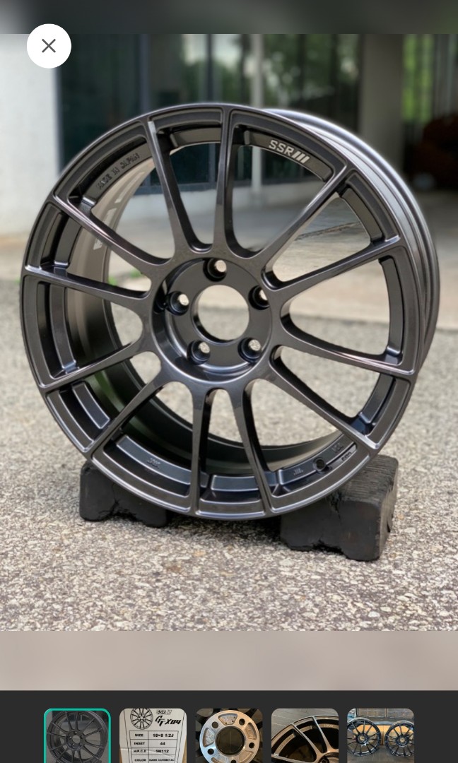 SSR gtx04 18" rims for sale, Car Accessories, Tyres & Rims on Carousell