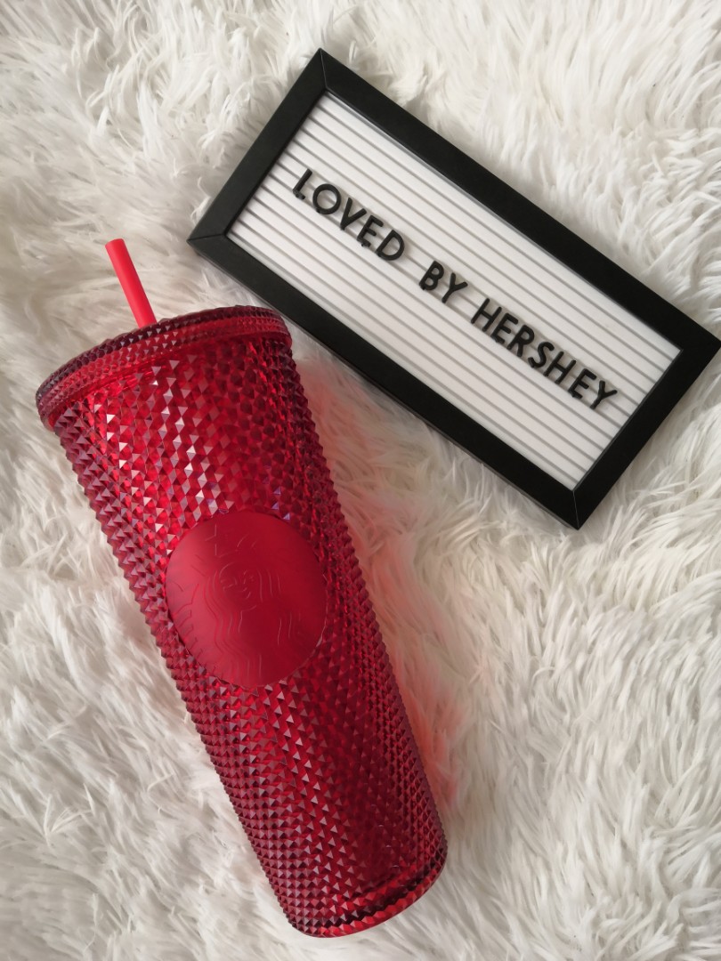 Starbucks CH Red Cold Cup 24oz, Furniture & Home Living, Kitchenware ...