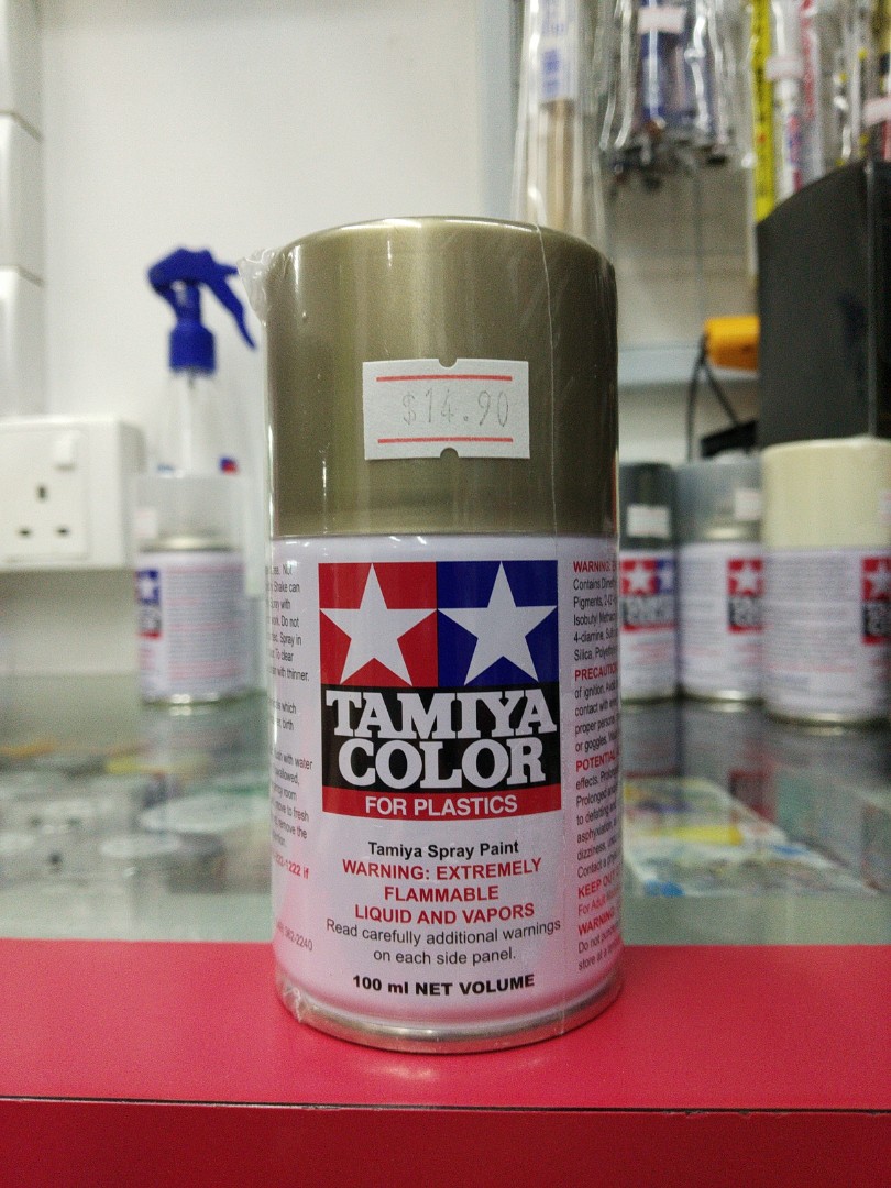 Tamiya TS-87 Titanium Gold Spray Paint For Plastic, Hobbies & Toys ...