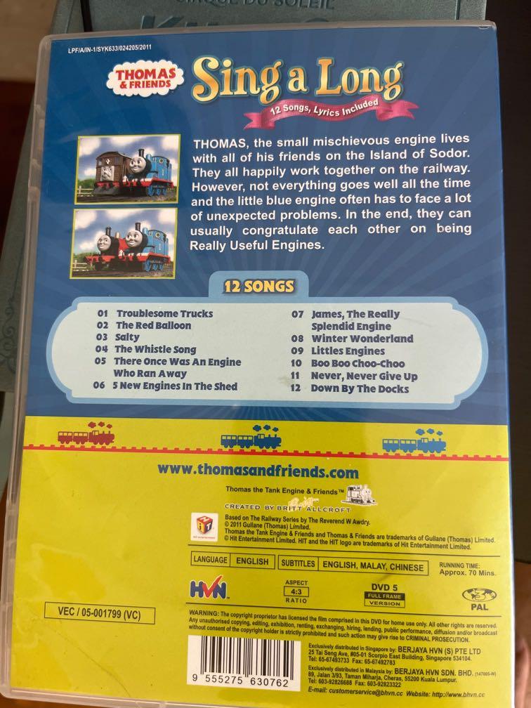Thomas & Friends Sing A Long DVD cartoon, Hobbies & Toys, Music & Media ...