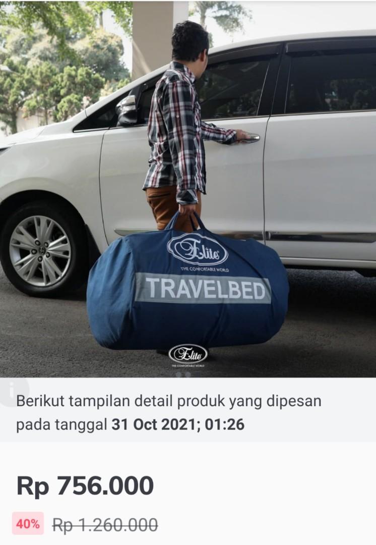 Travel bed Elite tdk jadi dipakai, Perabotan Rumah di Carousell