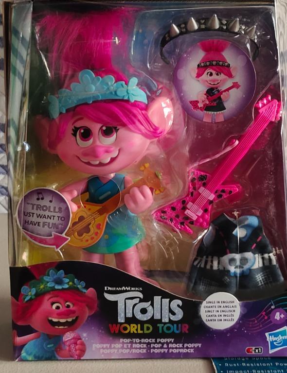 TROLLS WORLD TOUR POP TO ROCK POPPY, Hobbies & Toys, Toys & Games on ...