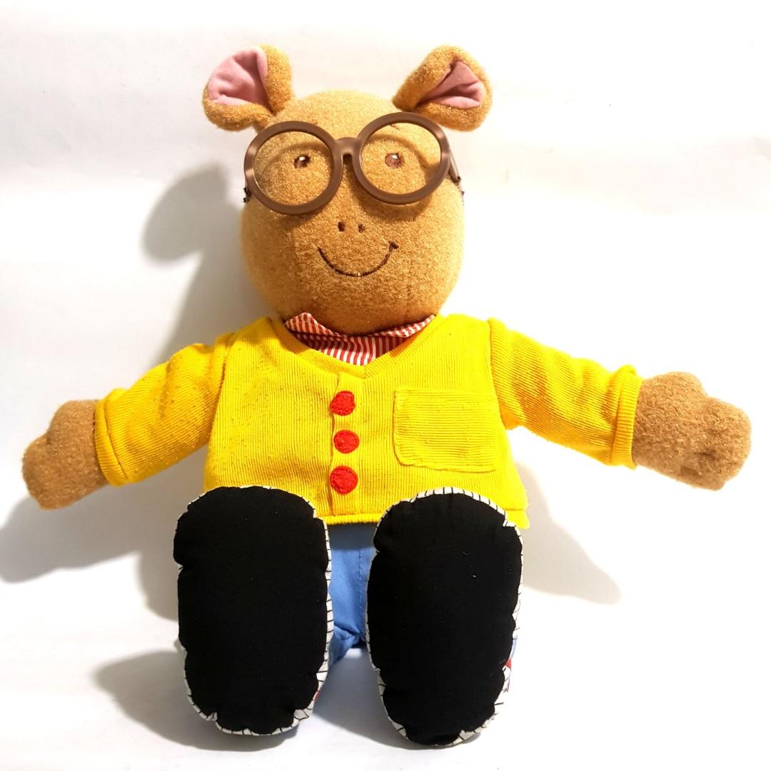 Vintage 1996 Arthur the Aardvark plush doll stuffed toy Playskool Marc ...