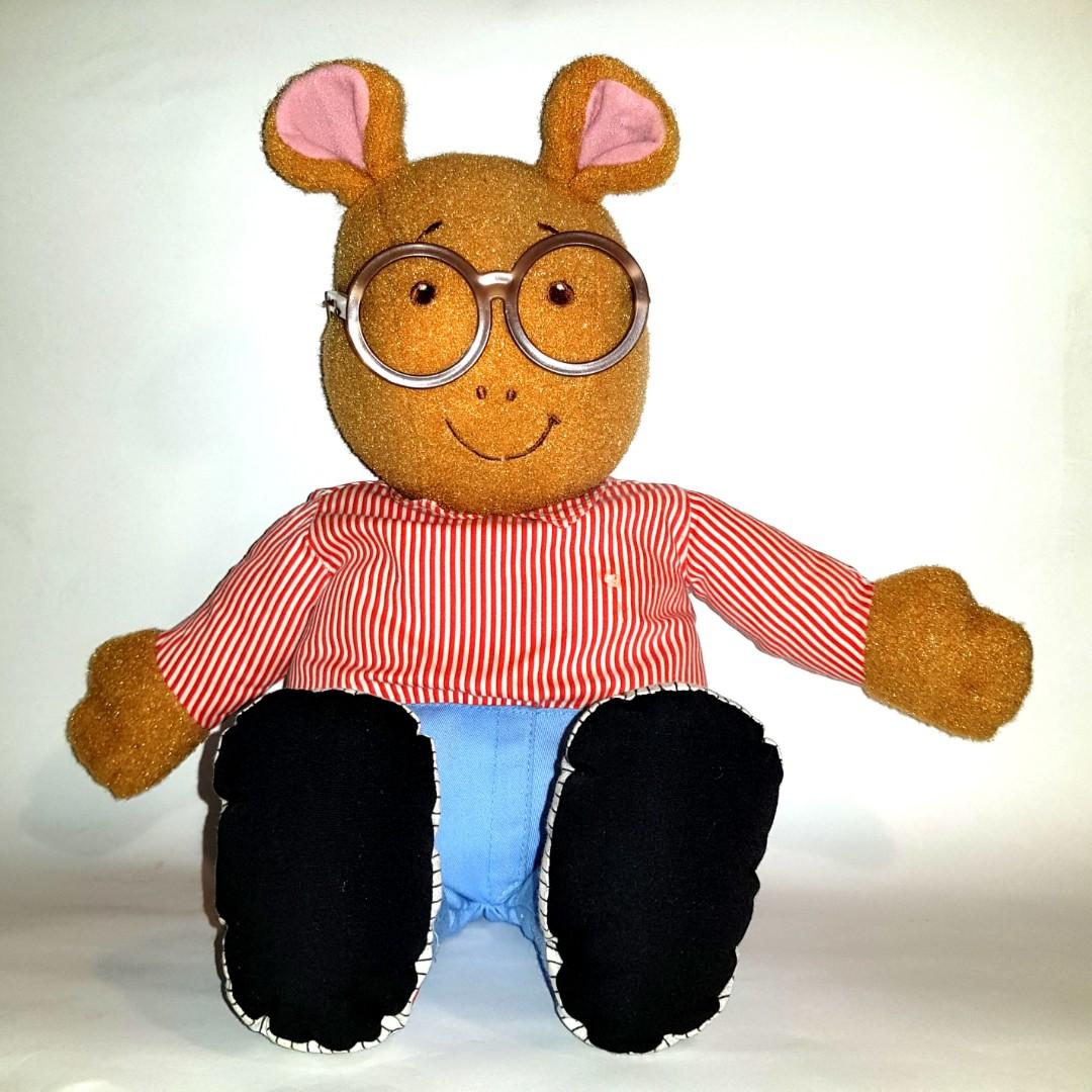 Vintage 1996 Arthur the Aardvark plush doll stuffed toy Playskool Marc ...