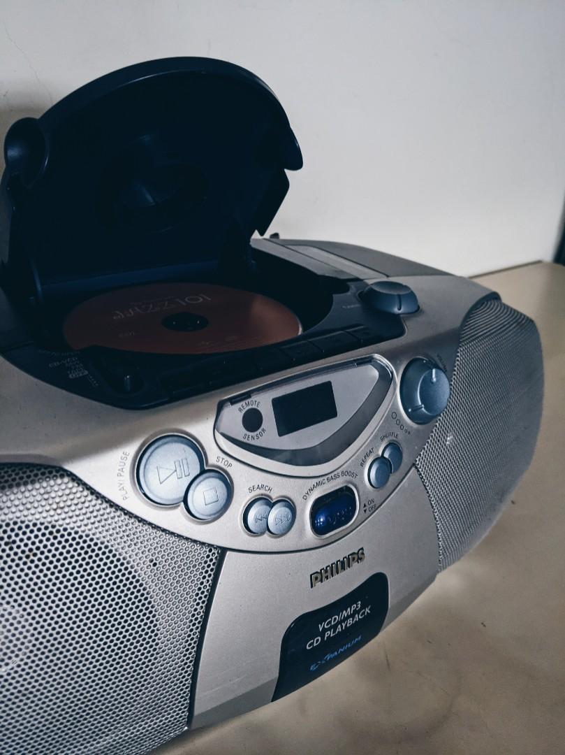 Vintage Philips VCD/MP3 playback boombox, Audio, Portable Music Players ...