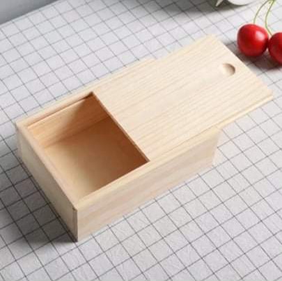 Wooden Box with sliding Lid/cover, Furniture & Home Living, Home ...