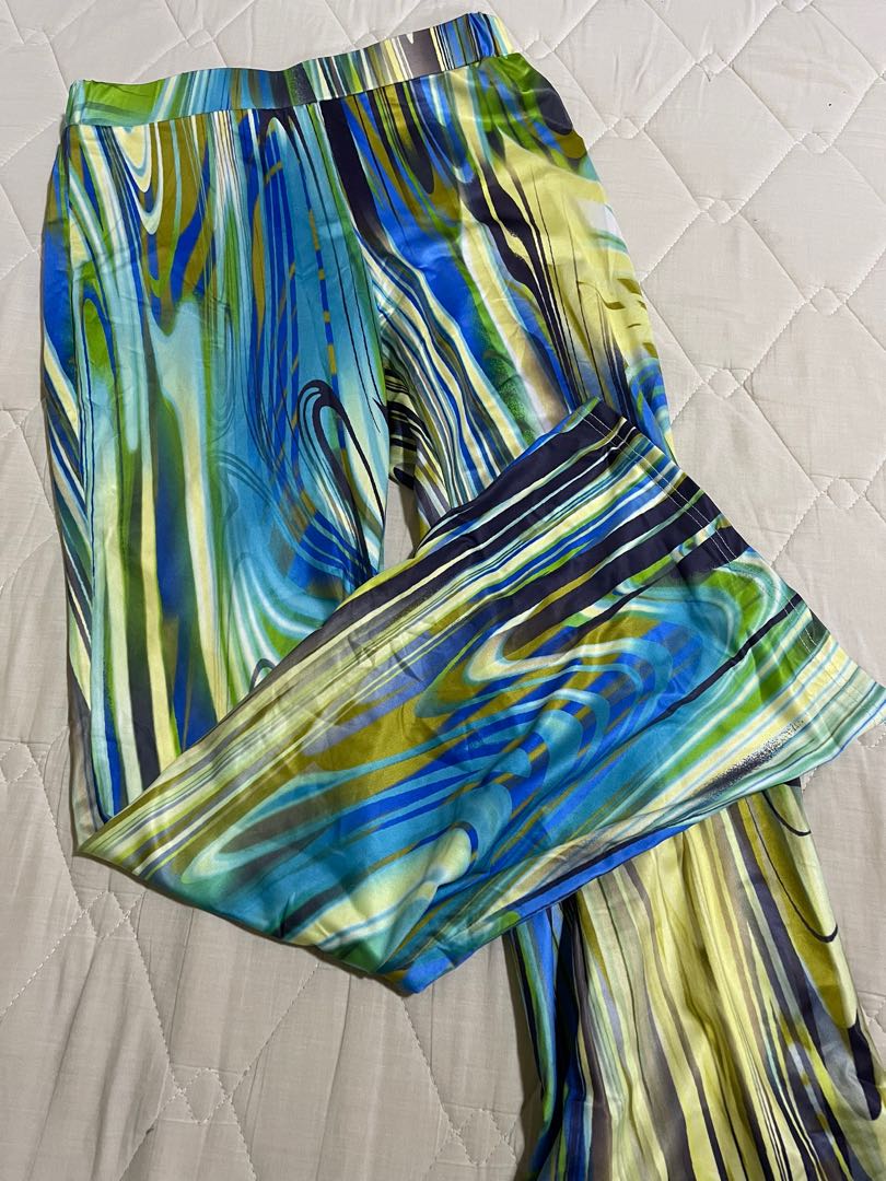 Y2K funky flare pants, Women's Fashion, Bottoms, Other Bottoms on Carousell