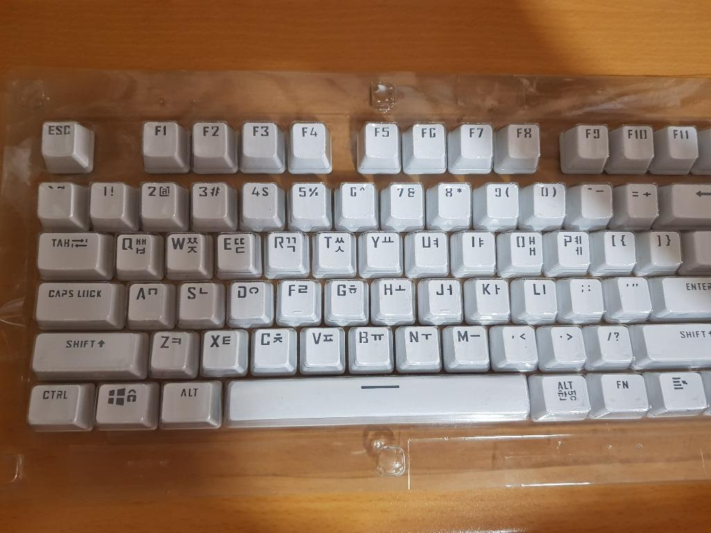 104-key White Korean Hangul Keycaps PBT OEM, Computers & Tech, Parts ...