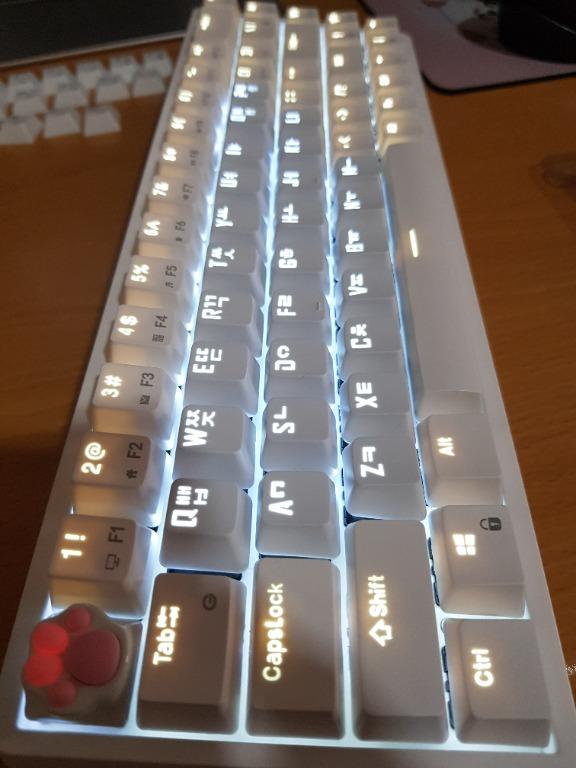 104-key White Korean Hangul Keycaps PBT OEM, Computers & Tech, Parts ...