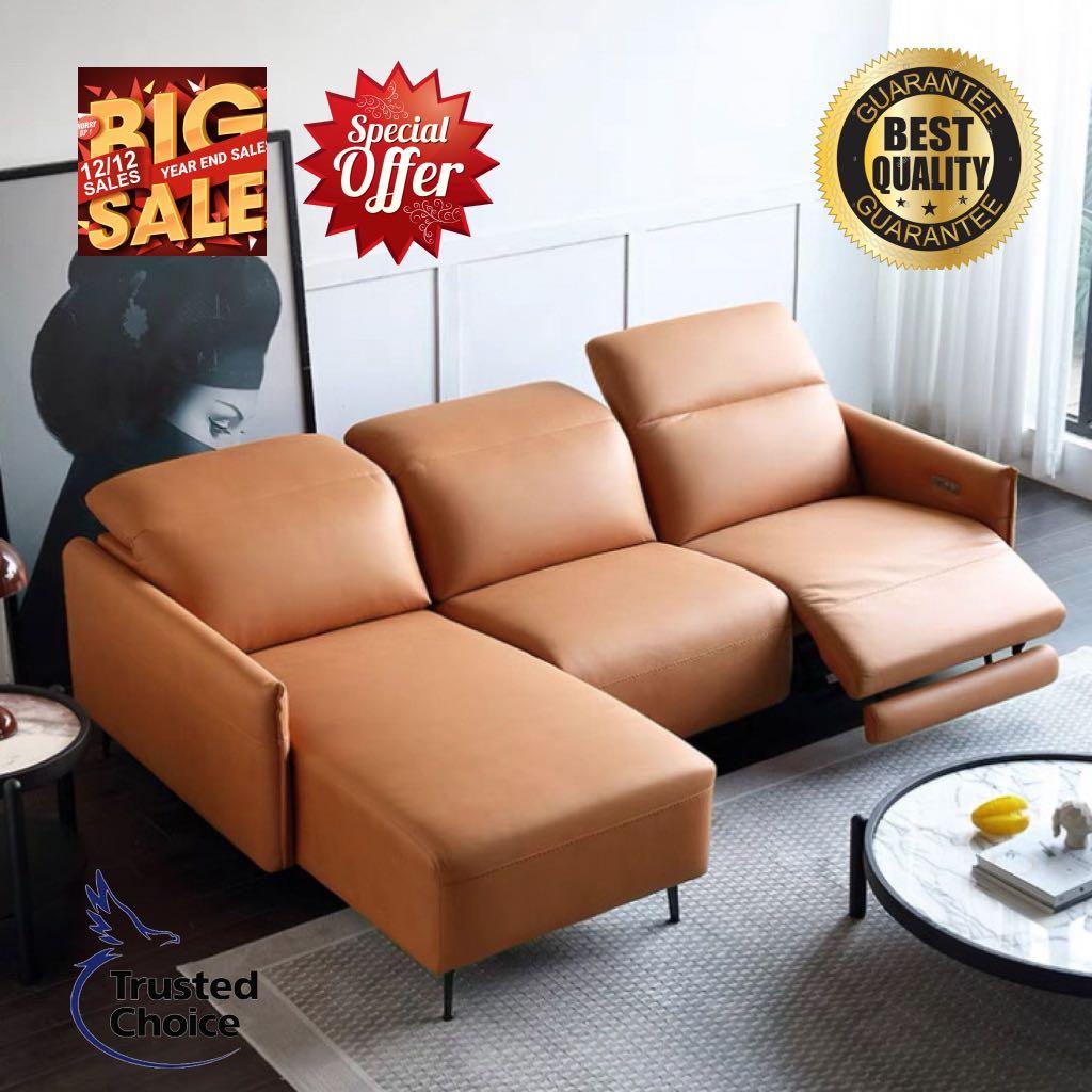 2 seater Electric/Motorised Eric Recliner Sofa in Water Repellent ...
