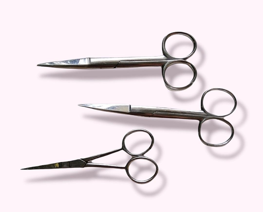 70'S - 80S VINTAGE SCISSORS (HIGH QUALITY STAINLESS STEEL ) 3 UNIT RM50 ...