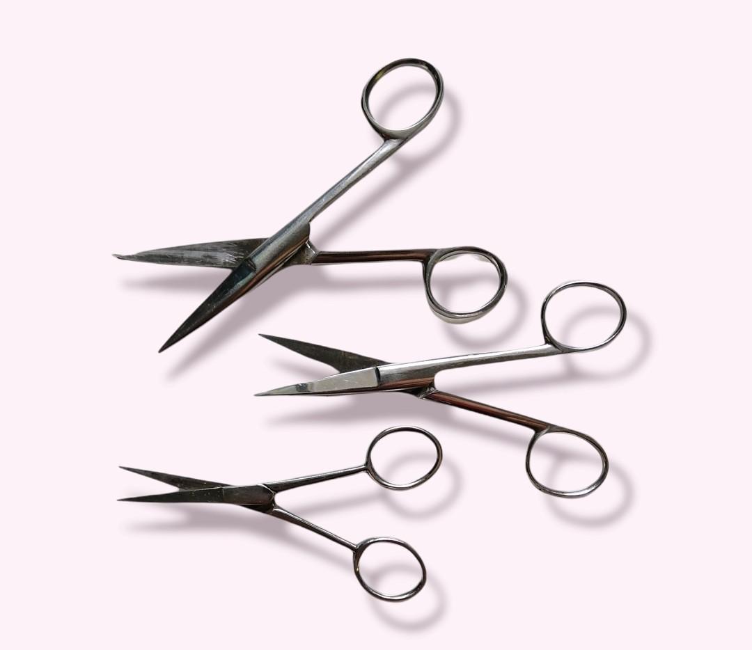 70'S - 80S VINTAGE SCISSORS (HIGH QUALITY STAINLESS STEEL ) 3 UNIT RM50 ...