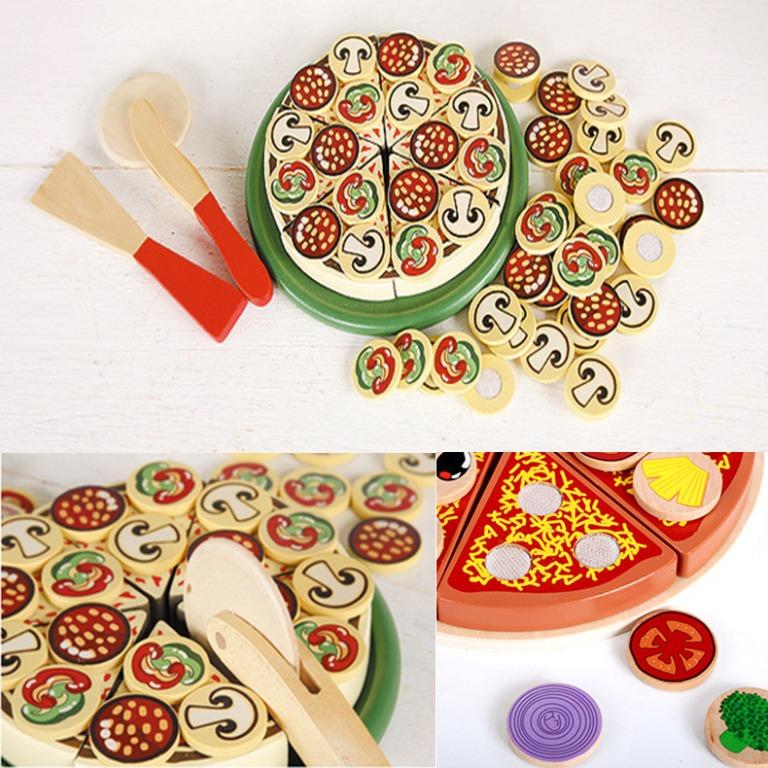 SG LOCAL STOCK ⌁ Melissa & Doug Pizza Party Wooden Puzzle Toy Children ...