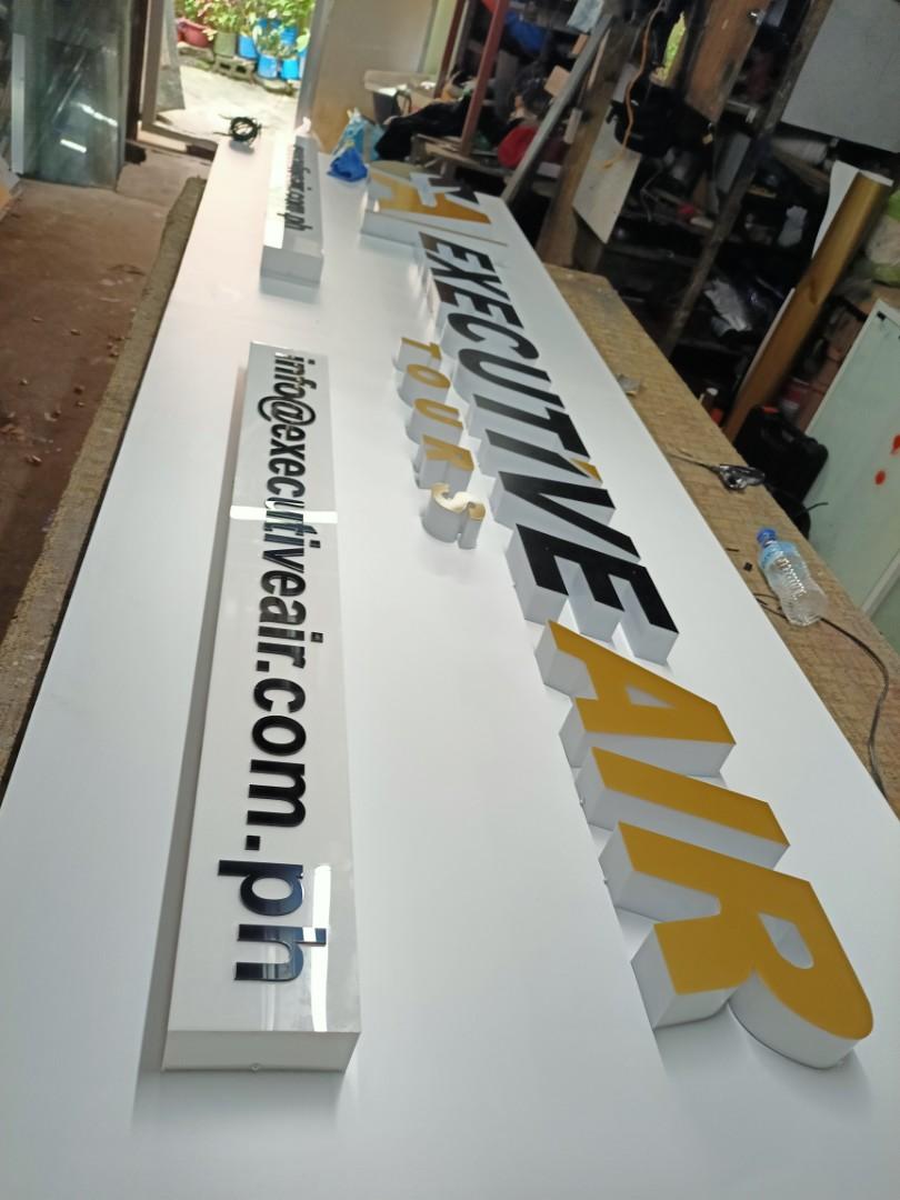 acrylic build up signage, Furniture & Home Living, Furniture, Other ...