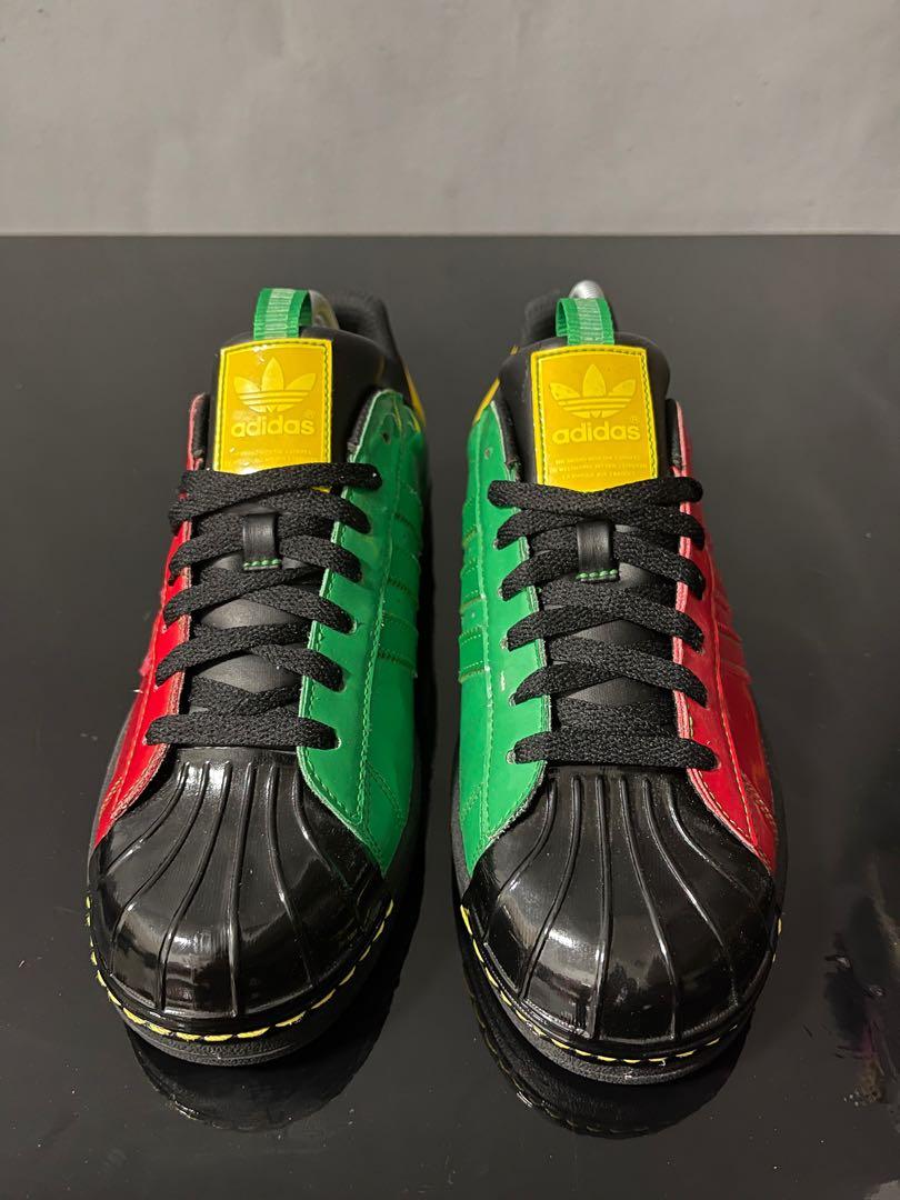 Adidas Superstar Rasta, Men's Fashion, Footwear, Sneakers on Carousell