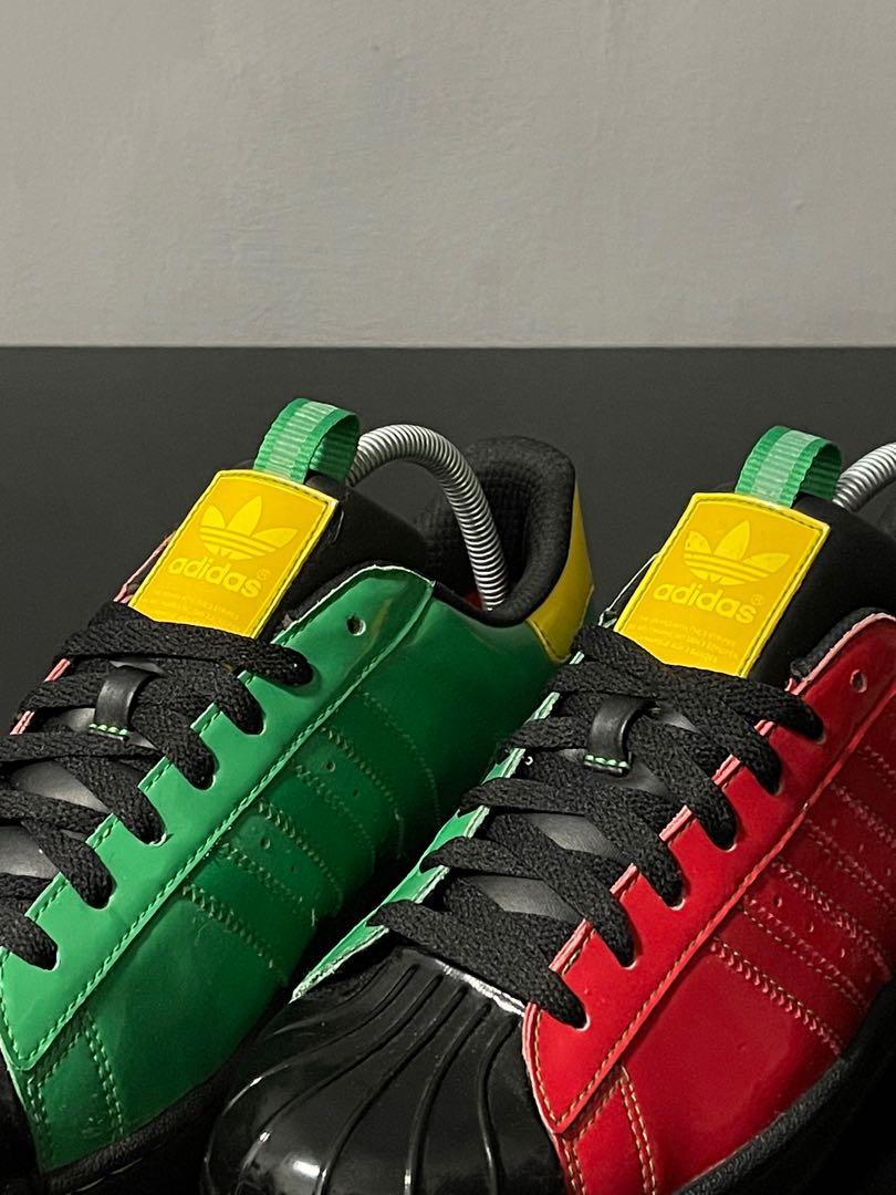 Adidas Superstar Rasta, Men's Fashion, Footwear, Sneakers on Carousell