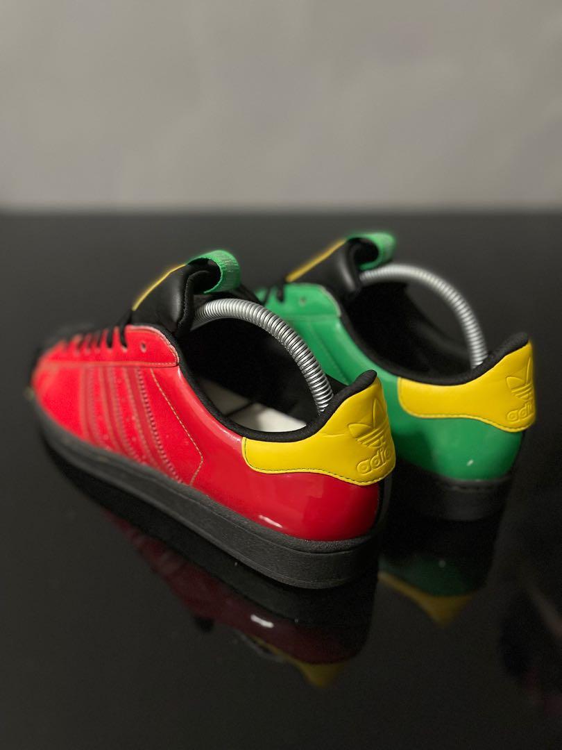 Adidas Superstar Rasta, Men's Fashion, Footwear, Sneakers on Carousell