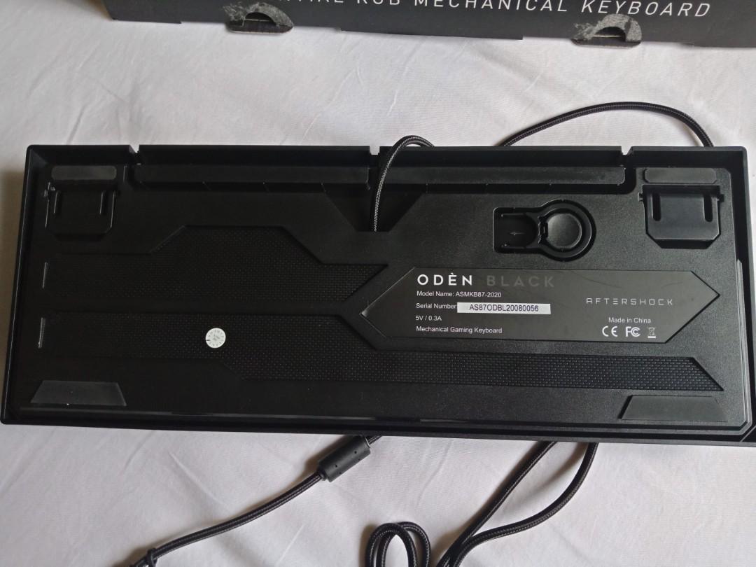 Aftershock Oden Black Mechanical Keyboard, Computers & Tech, Parts ...