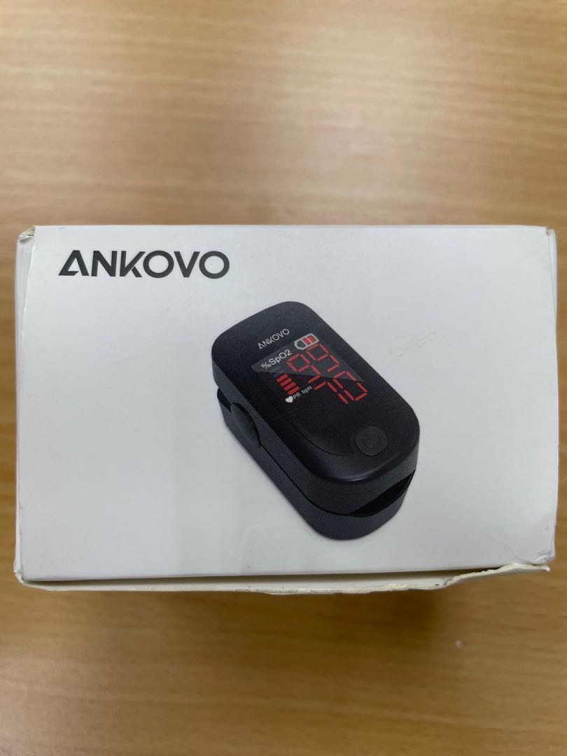 ANKOVO Fingertip Pulse Oximeter, Health & Nutrition, Health Monitors ...